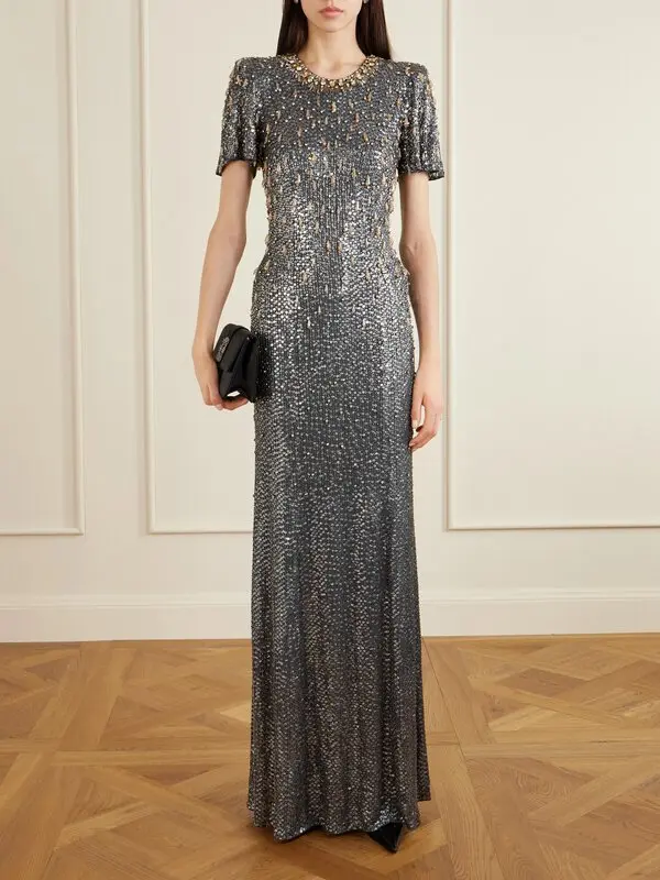 Jenny Packham Serenity Sequined Gown