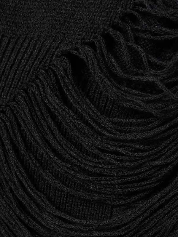 HAIKURE Distressed Cotton And Wool-blend Tank