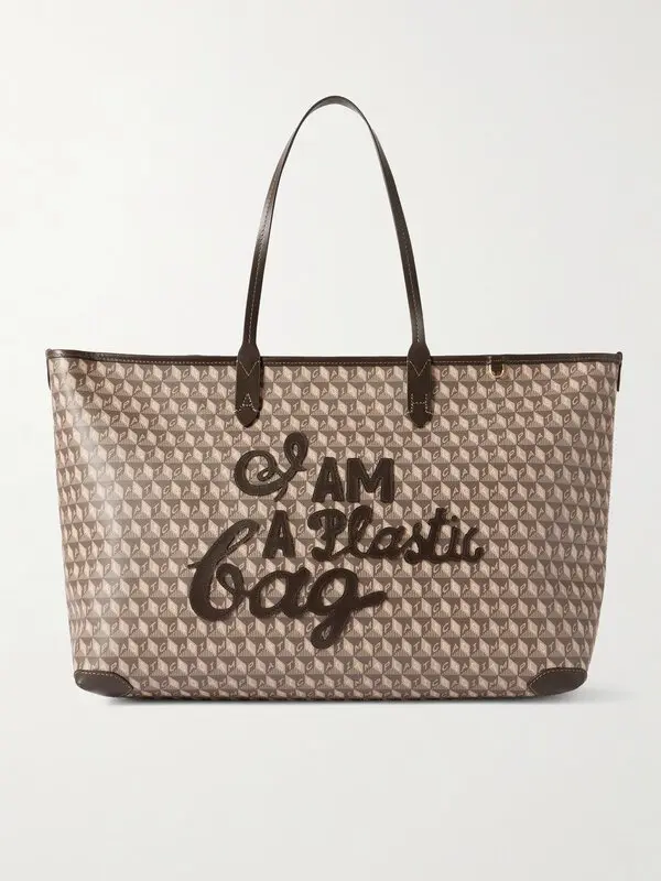 ANYA HINDMARCH I Am A Plastic Bag" Tote - Brown