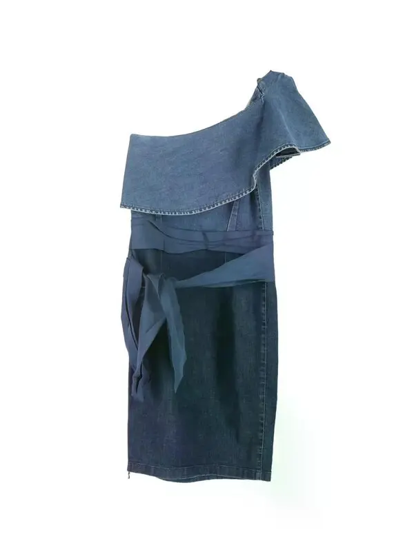 LANVIN One-shoulder Ruffle Mini Dress