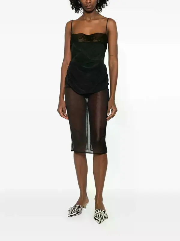 Magda Butrym Lace-trimmed Draped Camisole