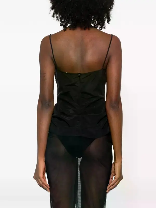 Magda Butrym Lace-trimmed Draped Camisole