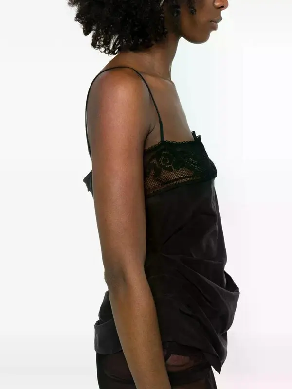 Magda Butrym Lace-trimmed Draped Camisole
