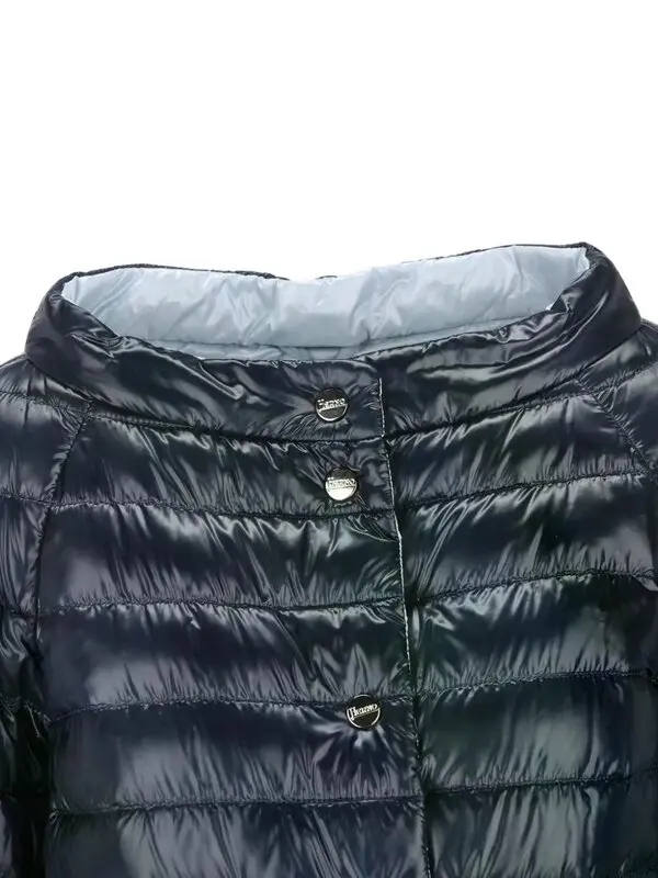 Herno Padded Jacket With Button Fastening - Blue