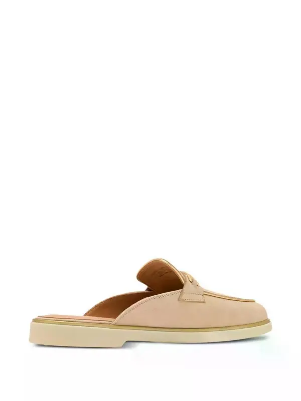 Magnanni Trim-detail Flat Mules - Neutrals