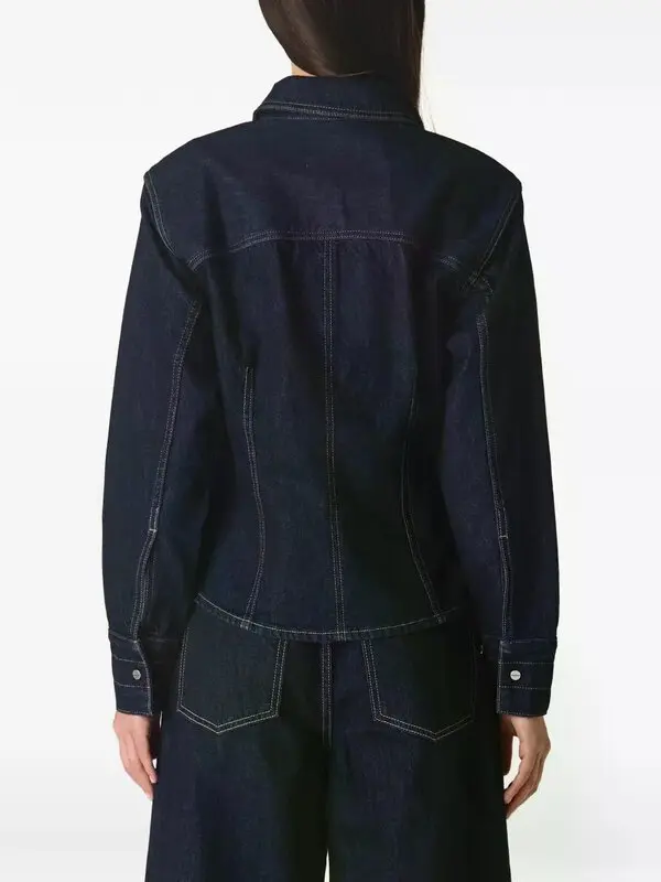 TWP Franny Front-pocket Denim Shirt
