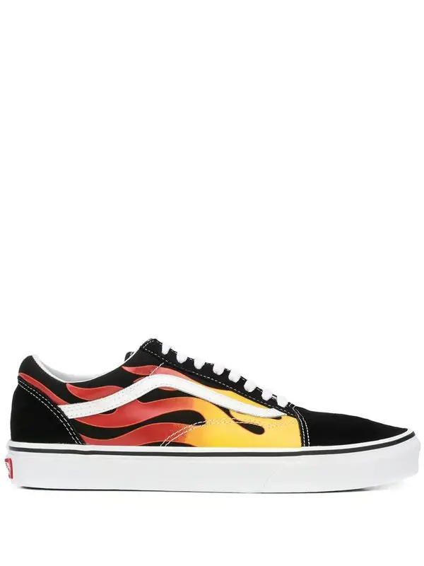 VANS Flame Old Skool Sneakers - Black