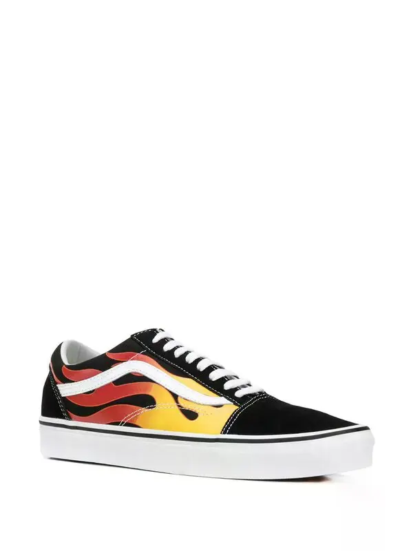 VANS Flame Old Skool Sneakers - Black