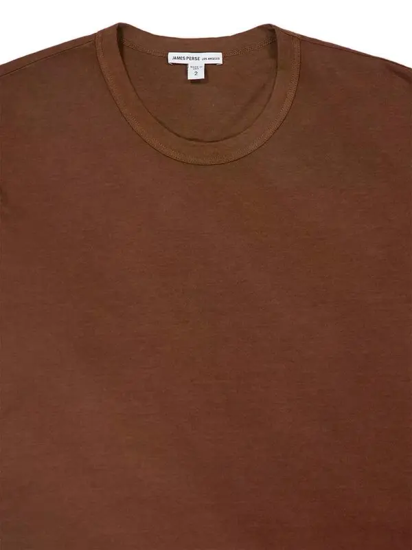 JAMES PERSE Short-sleeved Crew-neck T-shirt - Brown