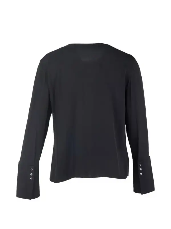 BOSS Ring Embellished Long Sleeve Top