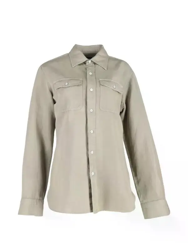 TOM FORD Chest Pockets Buttoned Polo Shirt - Neutrals