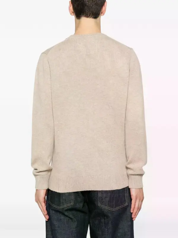 KANGRA Ribbed Cashmere Crew Neck Sweater