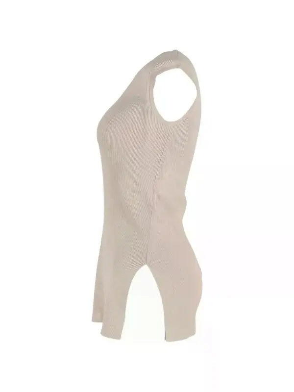 Max Mara Ribbed Slit Tank Top