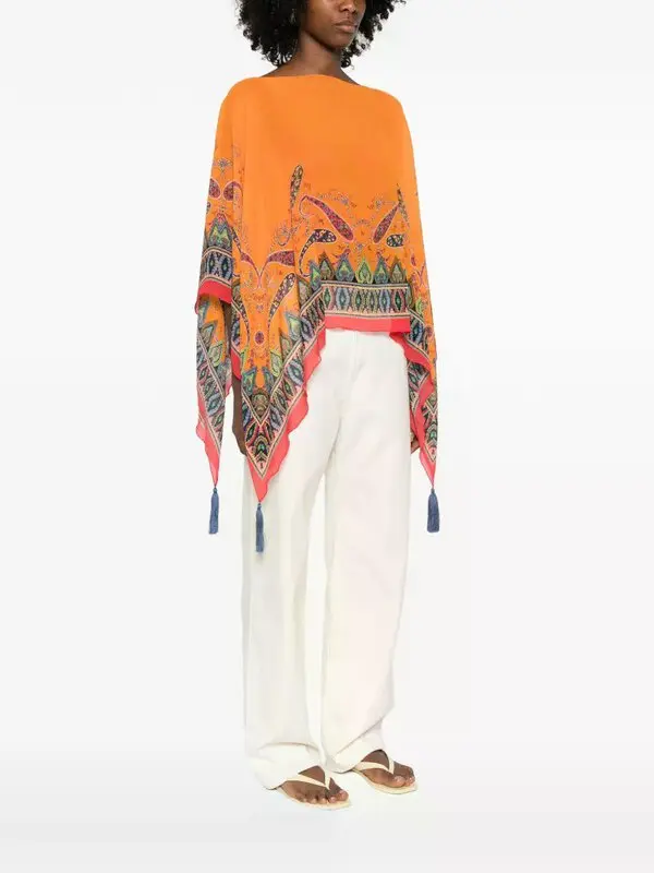 Etro Paisley Tassel Top