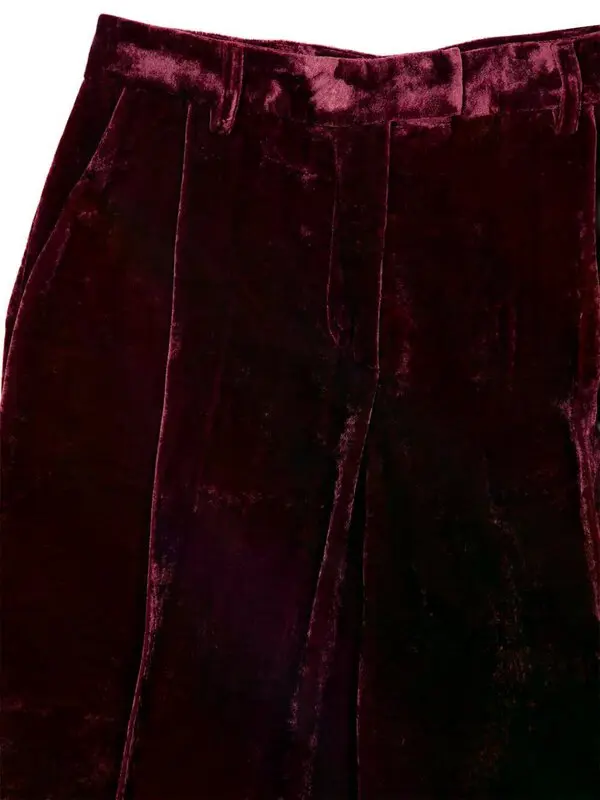 La DoubleJ Velvet Texture Trousers