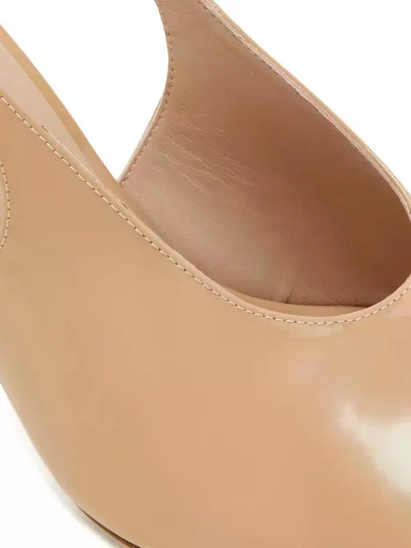 STUART WEITZMAN Slingback Peep-toe Heeled Pumps - Neutrals
