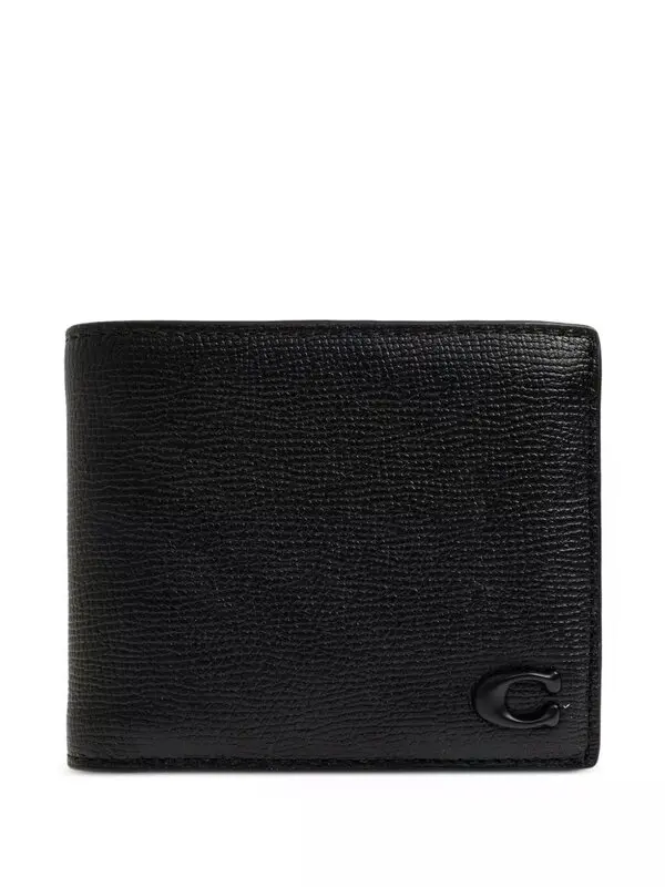 COACH Logo-plaque Wallet - Black