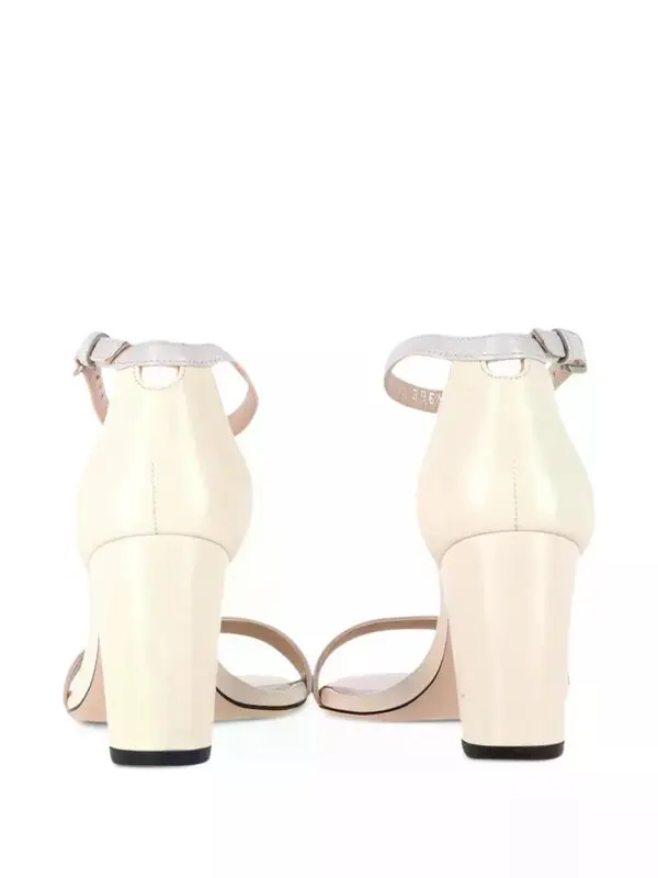 STUART WEITZMAN Block Heel Ankle Strap Sandals
