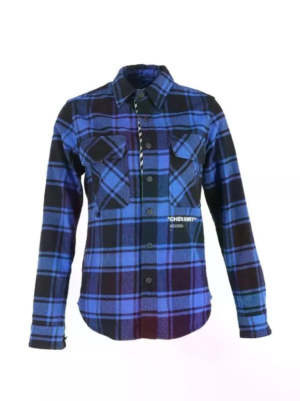 Off-White Checked Button-down Shirt