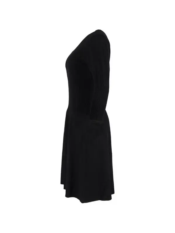 Max Mara Wool V-neck Midi Dress