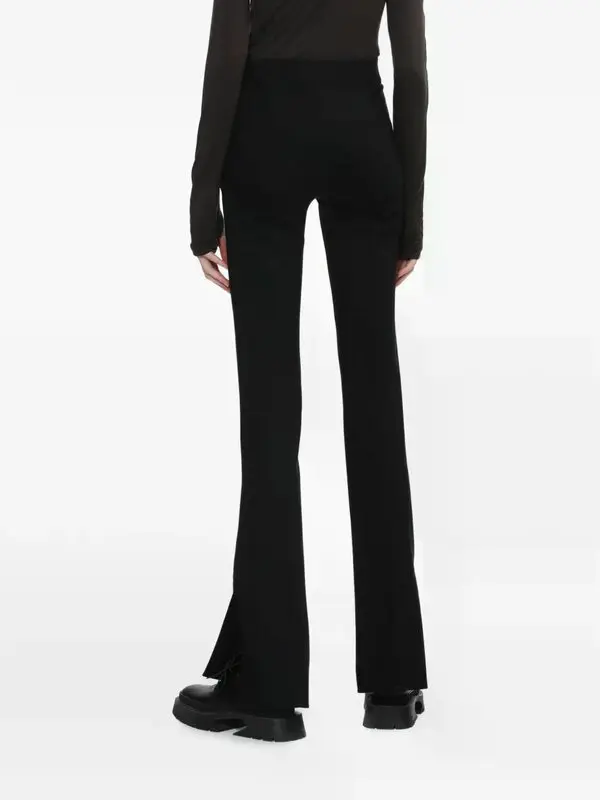 Helmut Lang Zip-detail Flared Trousers