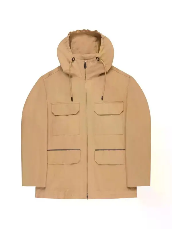 Montedoro Hooded Jacket With Contrast Piping