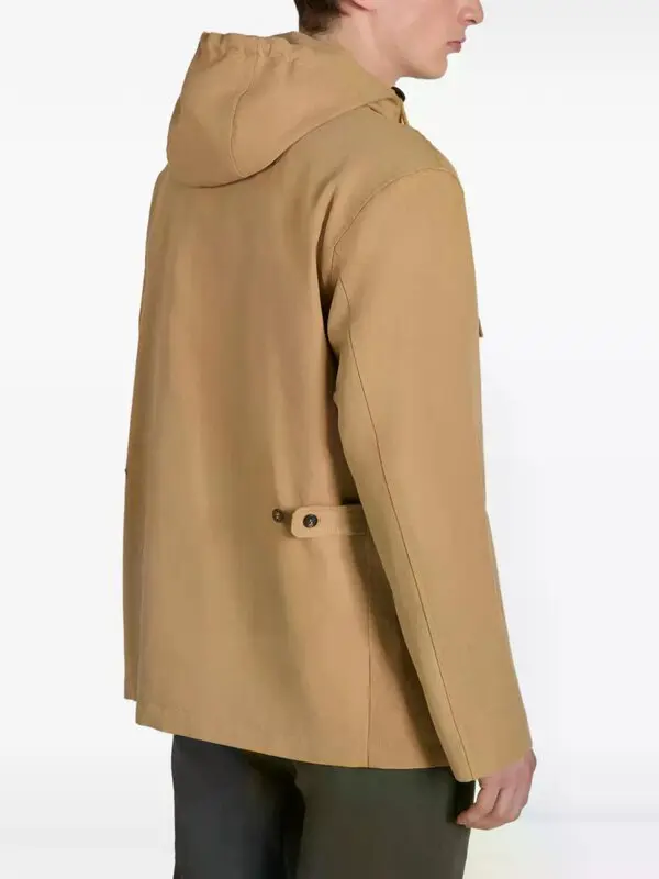 Montedoro Hooded Jacket With Contrast Piping