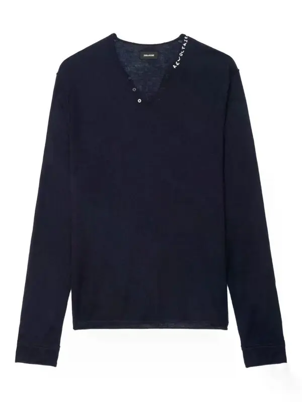Zadig&Voltaire Monastir Long-sleeve Sweater - Blue