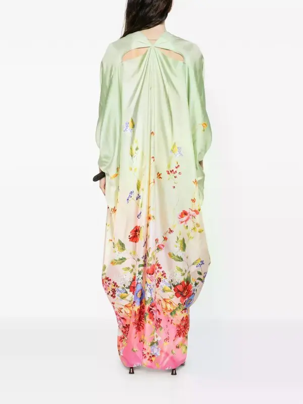 Roberto Cavalli Floral V-neck Kaftan