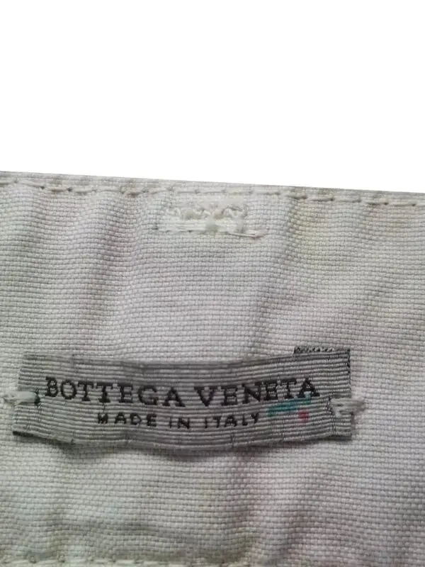 Bottega Veneta Beige Cotton Straight-leg Trousers