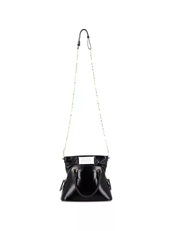 MAISON MARGIELA Chain Leather Tote Bag - Black