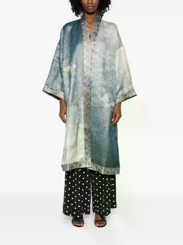 PIERRE-LOUIS MASCIA Floral-print Kimono