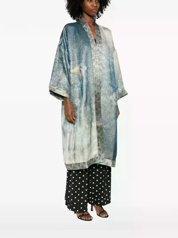 PIERRE-LOUIS MASCIA Floral-print Kimono