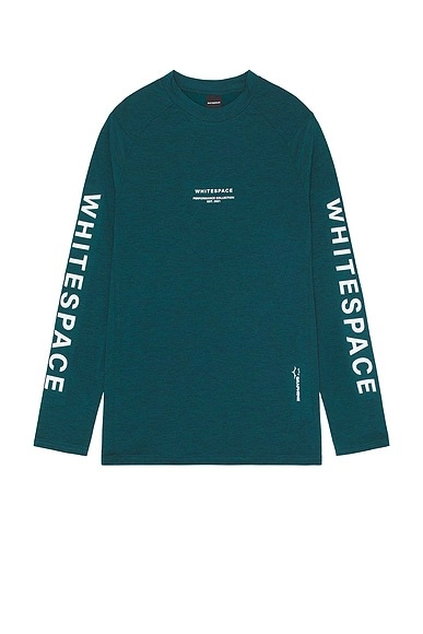 WHITESPACE Graphene Crew Neck Long Sleeve T-shirt - Atlantic Deep