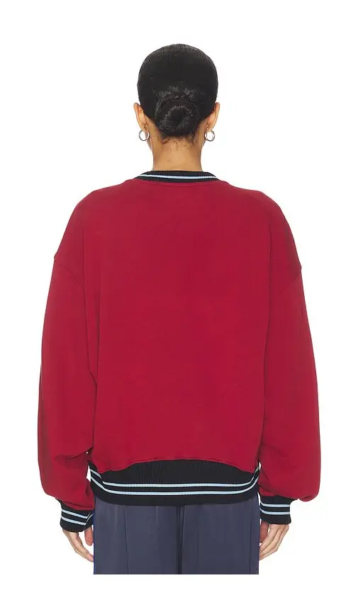 Off-White Sporty Over Crew Sweater In Dahlia In . Also