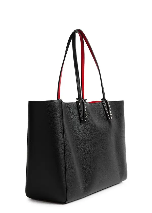 CHRISTIAN LOUBOUTIN Cabata Large Leather Tote With Stud Embellishments - Black