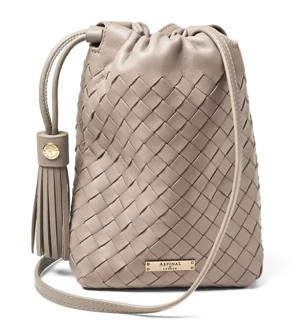 ASPINAL OF LONDON Soho Leather Cross-body Pouch - Neutral