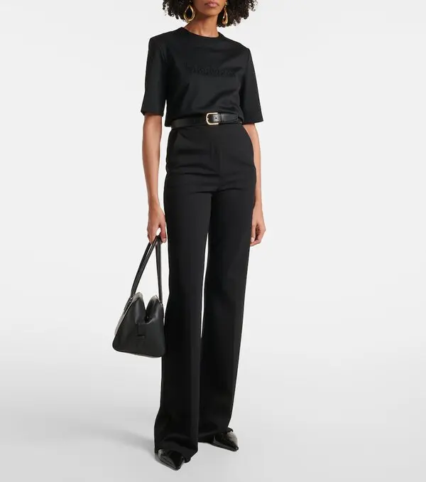 Max Mara Embroidered Wool T-shirt