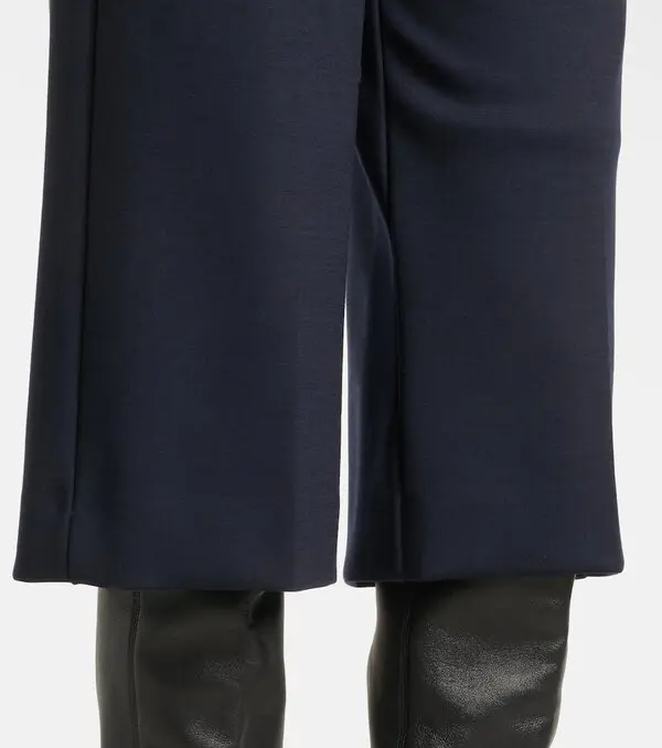 Max Mara Valdez Wool-blend Culottes - Blue