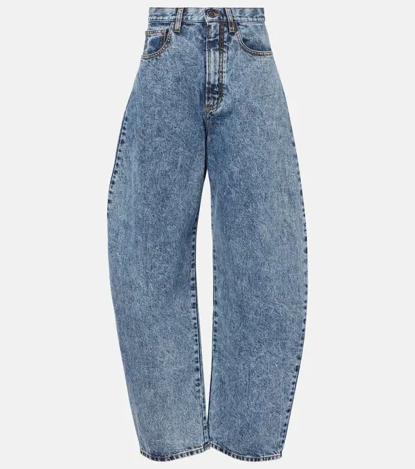 Alaïa High-rise Barrel-leg Jeans