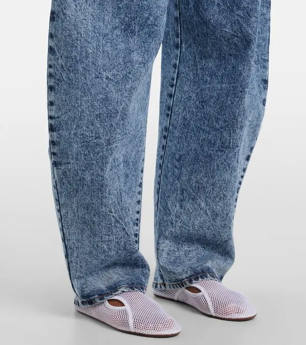Alaïa High-rise Barrel-leg Jeans