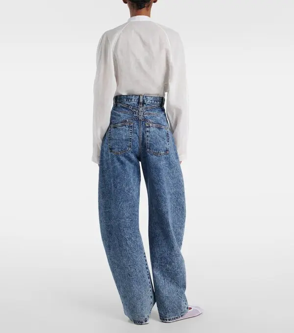 Alaïa High-rise Barrel-leg Jeans