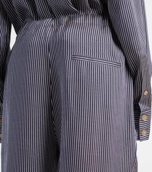 Khaite Trenton Striped Straight Pants