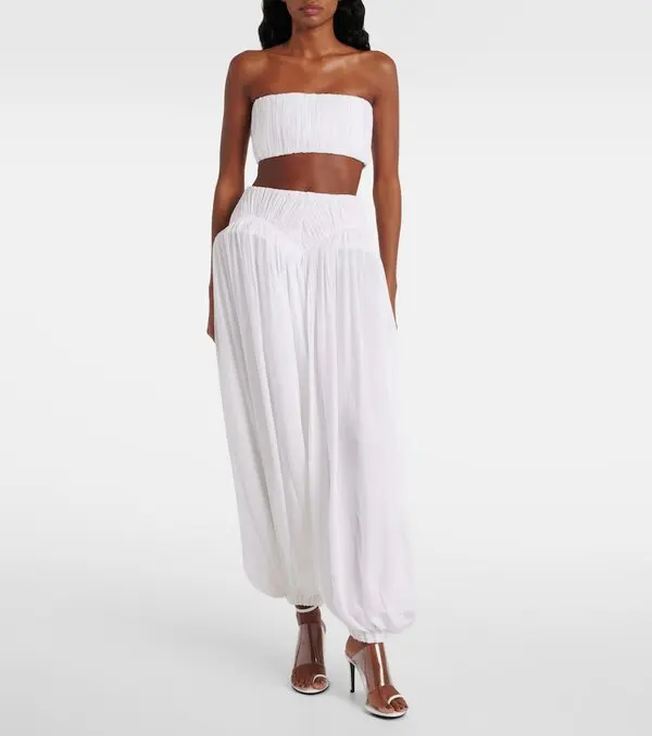 Alaïa Plexi 90 Leather & Pu Sandals
