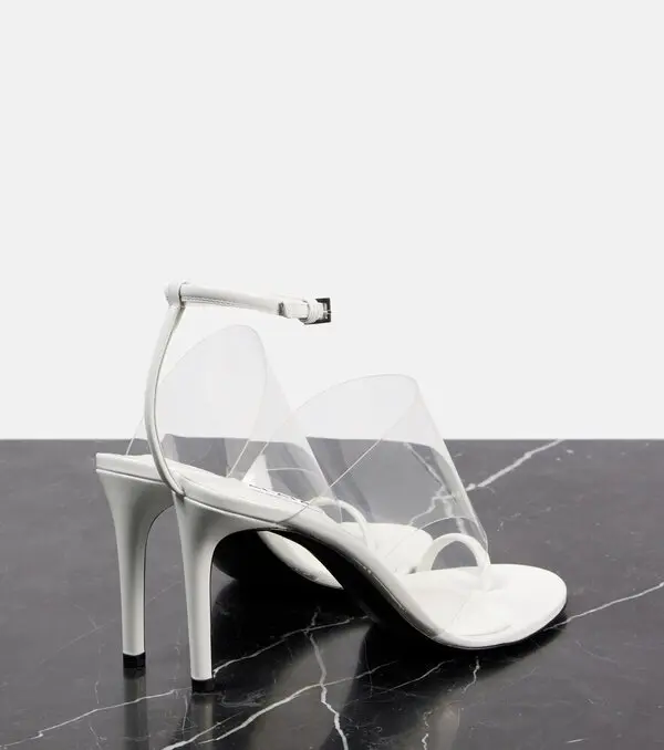 Alaïa Plexi 90 Leather & Pu Sandals