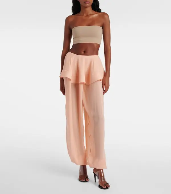 Alaïa Plexi 90 Leather & Pu Sandals