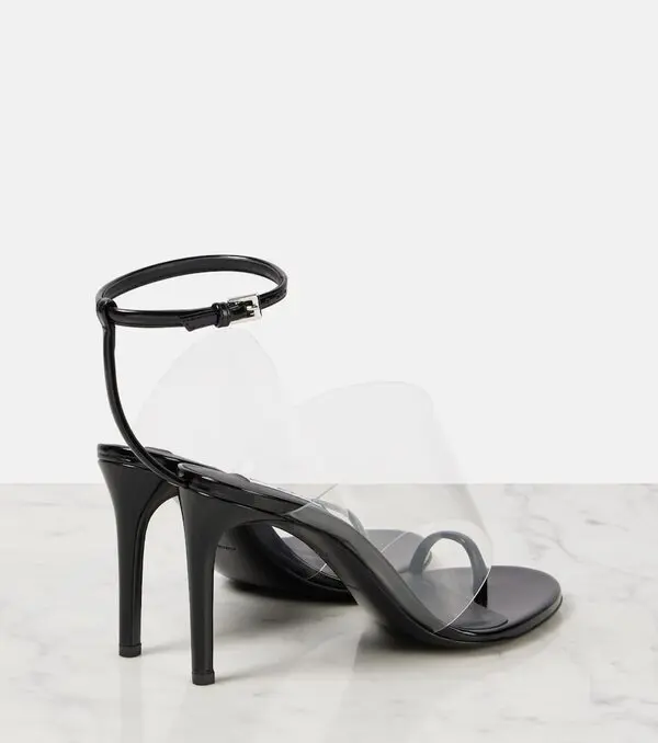 Alaïa Plexi 90 Leather & Pu Sandals