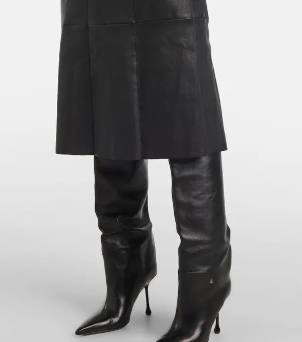 JOSEPH Kosma Leather Midi Dress