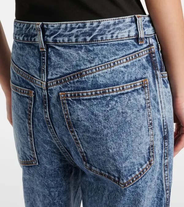 Alaïa Twisted Low-rise Wide-leg Jeans