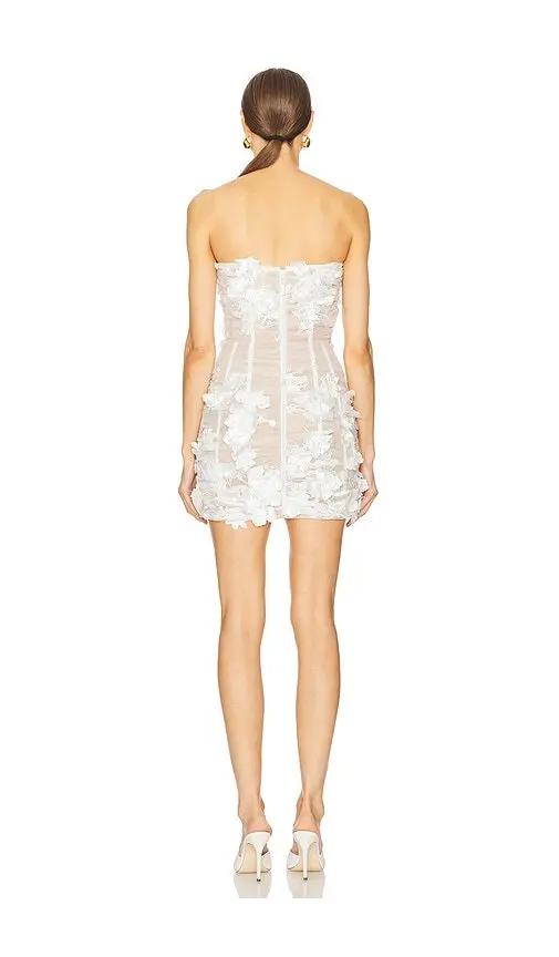 BRONX BANCO Anastasia Floral Strapless Mini Dress